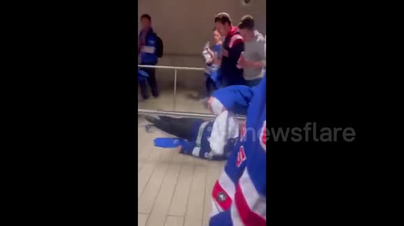 NY Rangers fan arrested after knocking out Tampa Bay Lightning ...