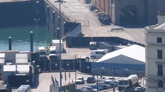 New 2 million pound processing Centre at Dover harbour, where migrants ...