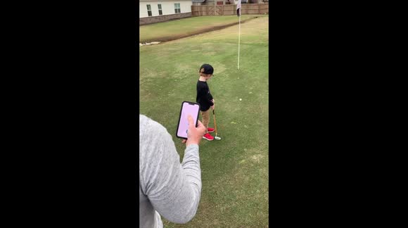 Dad Pranks Son Into Thinking He Hit Hole In One Thanks To Remote Controlled Golf Ball Buy