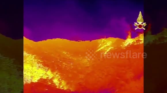 RAW VIDEO: Infrared Footage Shows Devastating Forest Fire In Tuscany ...