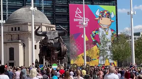 Commonwealth Games raging bull sculpture in Birmingham, UK - Buy, Sell ...