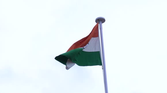 Tricolour National Flag of India flying on Azadi ka Amrit Mahotsav in ...