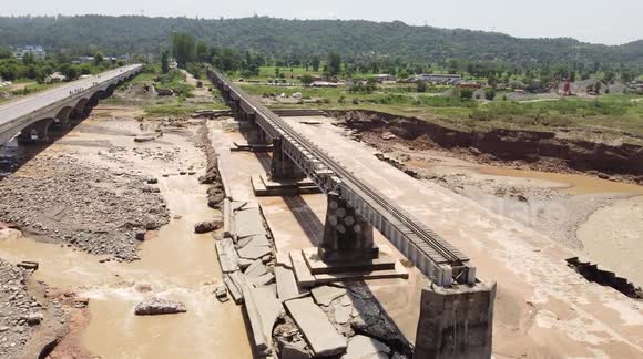 Drone Videos of collapsed Chakki River Rail Bridge in India - Buy, Sell ...