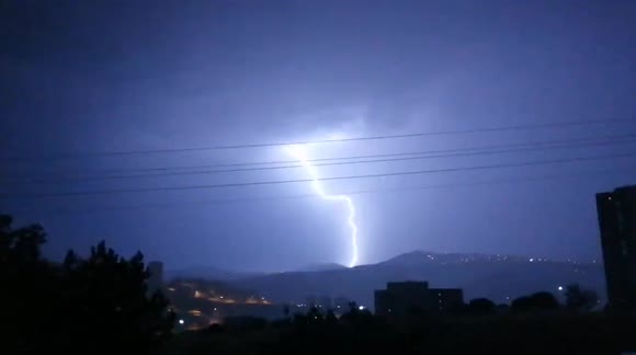Turkey: Stunning Lightning Seen In Ankara - Buy, Sell or Upload Video ...