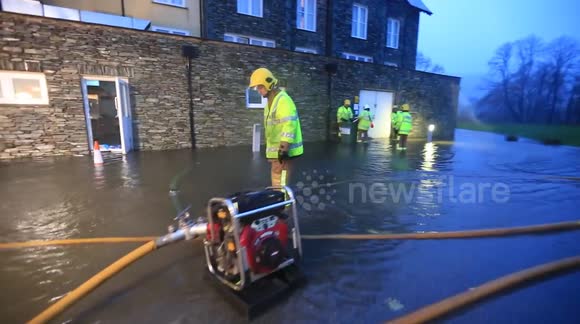 Flooding hits luxury Lake District hotel - Buy, Sell or Upload Video ...