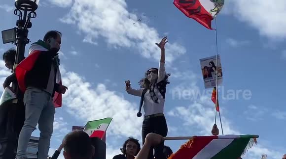 Thousands of Mahsa Amini protesters pack Trafalgar Square - Buy, Sell ...