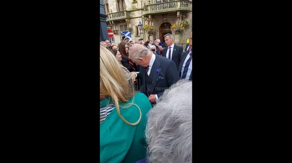 "So was I!" King Charles III warmly jokes with woman who attended Queen ...