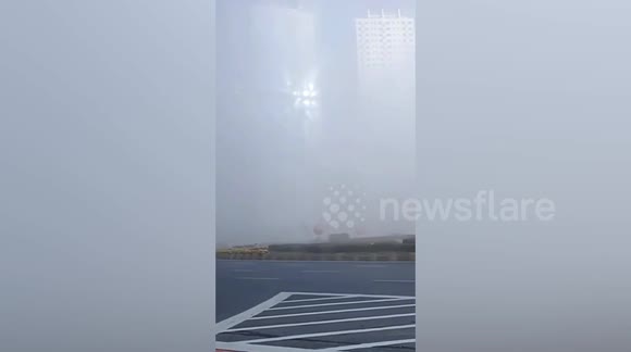 'Mysterious' spots of light shining through fog turn out to be from ...