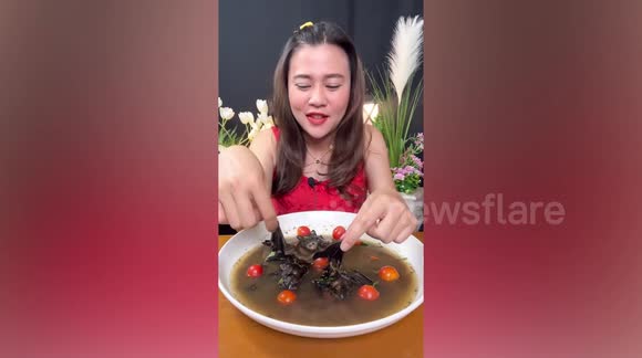 Thai food vlogger arrested and apologises for eating bat soup - Buy ...