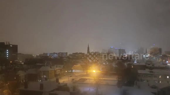 Lightning strikes as thundersnow hits New York - Buy, Sell or Upload ...