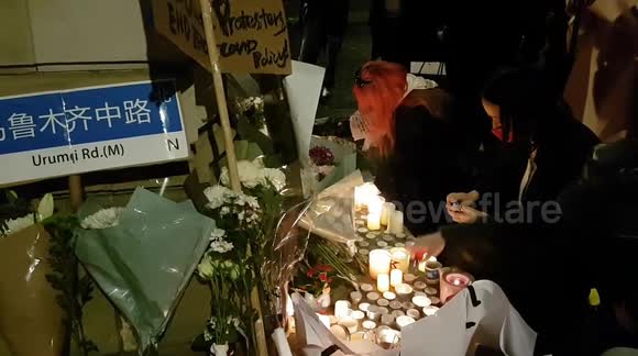 Huge crowd attends protest vigil outside the Chinese embassy in London ...