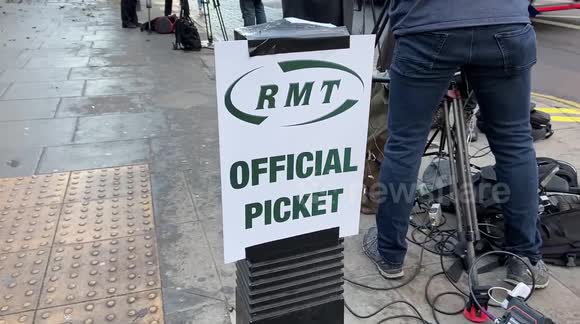 Picket at Euston Station as UK rail strikes continue - Buy, Sell or ...