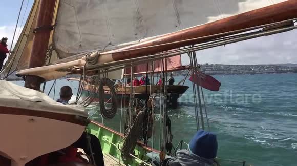 Sailing into Falmouth - Cornwall - aboard the classic Pilot Cutter ...