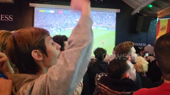 Packed pub in London roars with every twist and turn of the World Cup ...