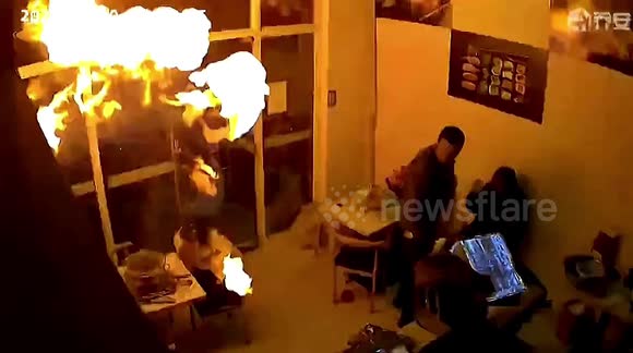 Hydrogen balloon bursts into fireball after girl places it over grill ...
