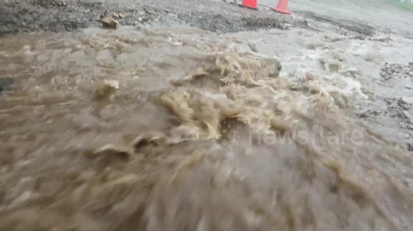 Flash Flooding in Santa Barbara's Los Padres National Forest at Rancho ...