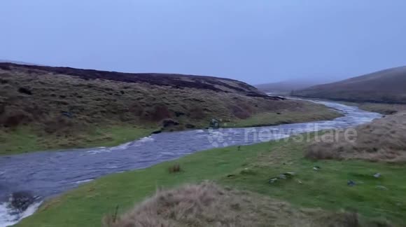 Stunning footage shows a 60ft deep waterfall completed filled-in ...