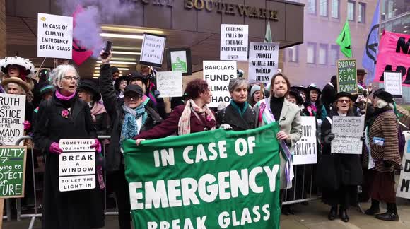 Climate change protesters who smashed Barclays bank HQ windows ‘could ...