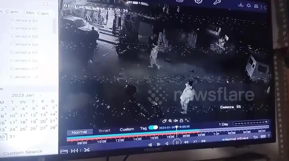 Gas tank explodes at crowded laundry shop injuring 16 people in the ...