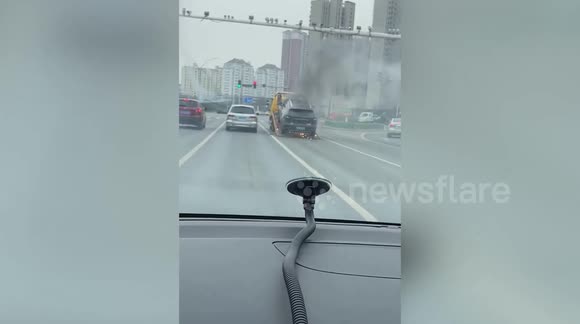 BYD electric car bursts into flame on highway in China - Buy, Sell or ...