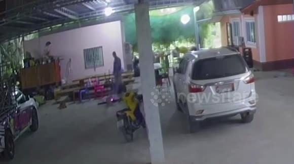 Roasted pig explodes during family barbecue party in Thailand - Buy ...