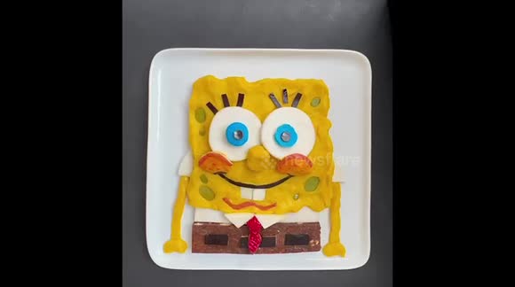 Food artist shows how to make SpongeBob from edible ingredients - Buy ...