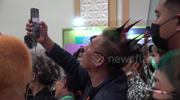 Locals show off wacky hairstyles at barber contest in Thailand - Buy ...
