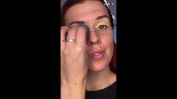 Makeup artist stupefies viewers with a BLAZINGLY FROSTY Heat Miser/Snow ...