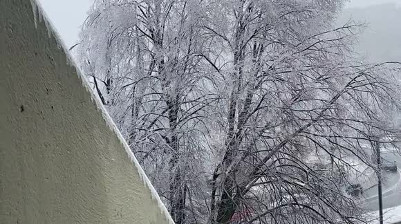 An early spring ice storm in Montreal as a winter storm brings freezing ...