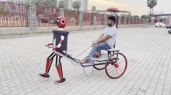 Indian students design robot that can pull rickshaw - Buy, Sell or ...
