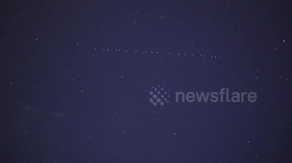 Train of lights surface in Swiss skies days after Starlink launch from ...