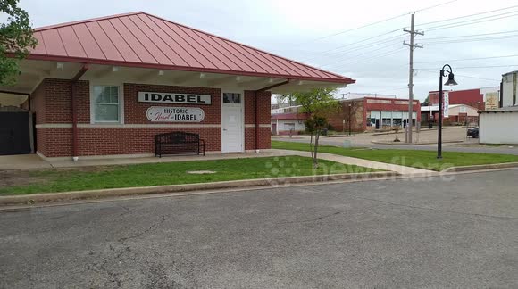 Idabel Oklahoma sign in McCurtain County Oklahoma where a Sheriff and ...