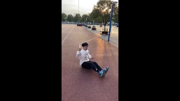 Schoolboy wows with his seated skipping skills on playground - Buy ...