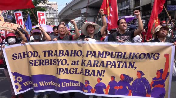 Thousands of Filipino laborers attends International Workers' Day with ...