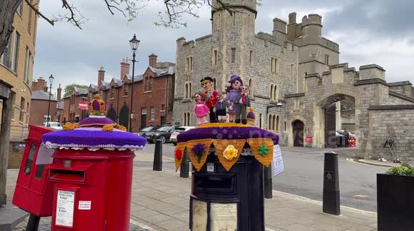 Coronation for King Charles III: Postbox toppers on postboxes by ...