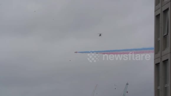 Red Arrows Fly Over London Skyline In Celebration Of King Charles ...