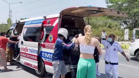 British couple injured in horror Thai bus crash when driver 'falls ...