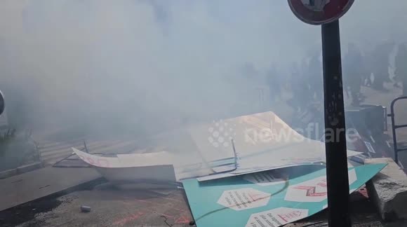 France: May 8 – Protests Against Macron’s Visit To Lyon Turn Violent ...