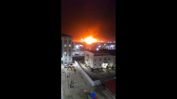 Powerful explosion rocks gas supply station in Samarkand, Uzbekistan ...