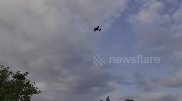 Lancaster bomber flies over Lincoln marking Dambusters 80th anniversary ...