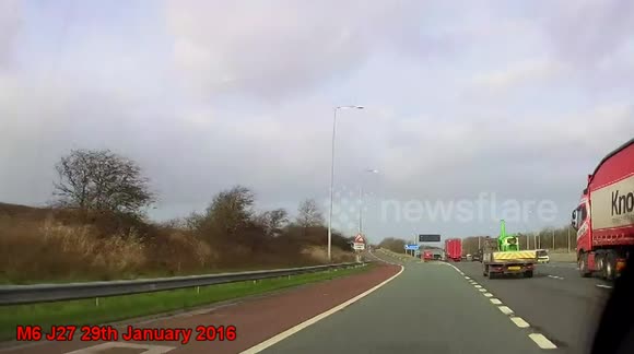 M6 J27 Northbound 29th Jan 2016 - Buy, Sell or Upload Video Content ...