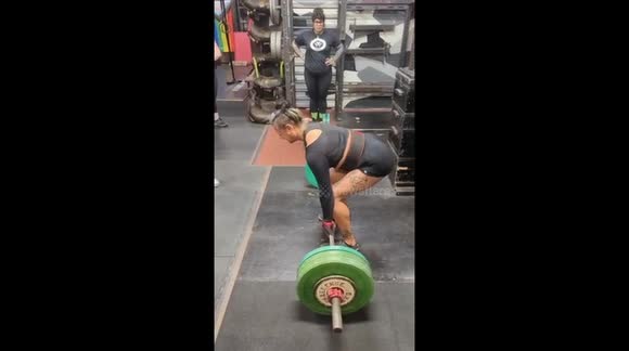 45 year old woman training for their first Strongman competition at ...