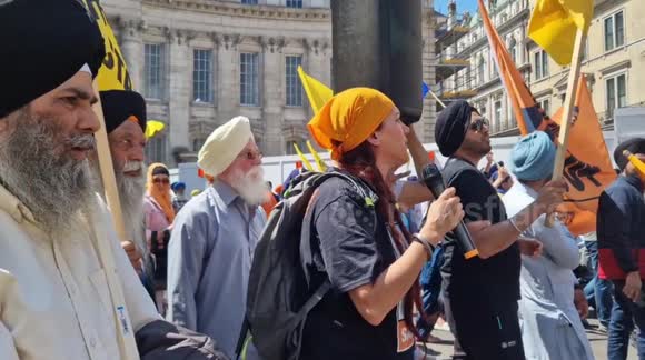 "Never forget '84": Thousands of Sikhs march in London to mark 38th ...