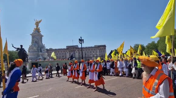 "Never forget '84": Thousands of Sikhs march in London to mark 39th ...