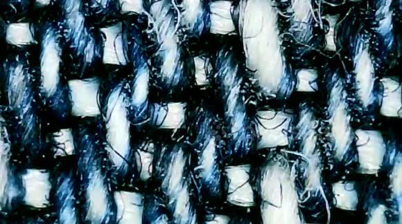 Microscope close-up blue jean view. Paris, France. 27 june 2023 - Buy ...