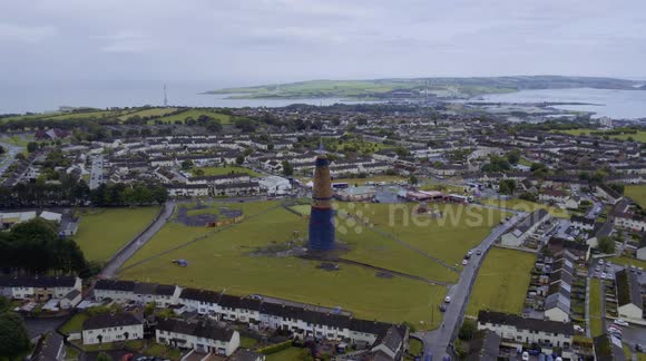 Take a look at the 'world's tallest' bonfire that towers over buildings ...
