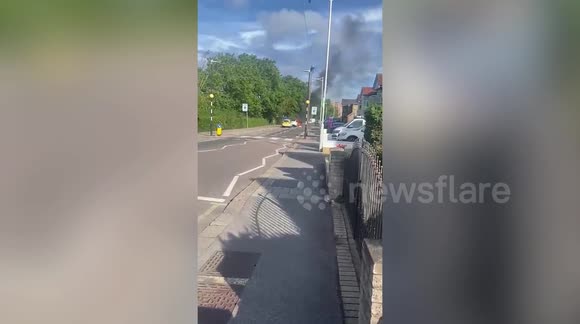 Footage shows flaming Tesla that 'self-combusted' on street in London ...