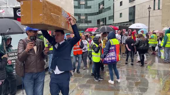 Stop ULEZ protest outside the BBC Broadcasting House in London - Buy ...
