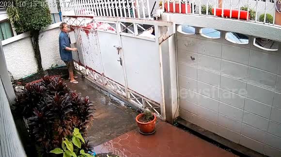 Sliding gate falls while old man tries to open it - Buy, Sell or Upload ...