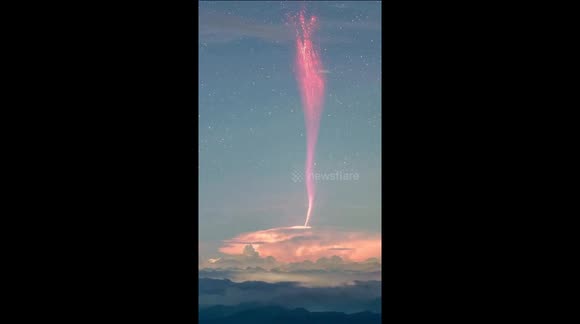 Spectacular red sprite in China's Guangdong caught on camera - Buy ...